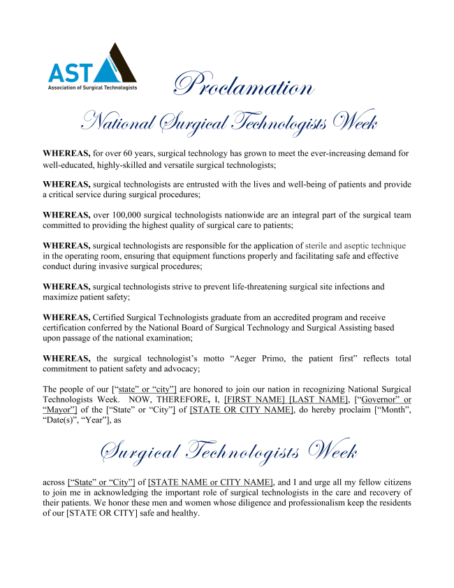 Association of Surgical Technologists